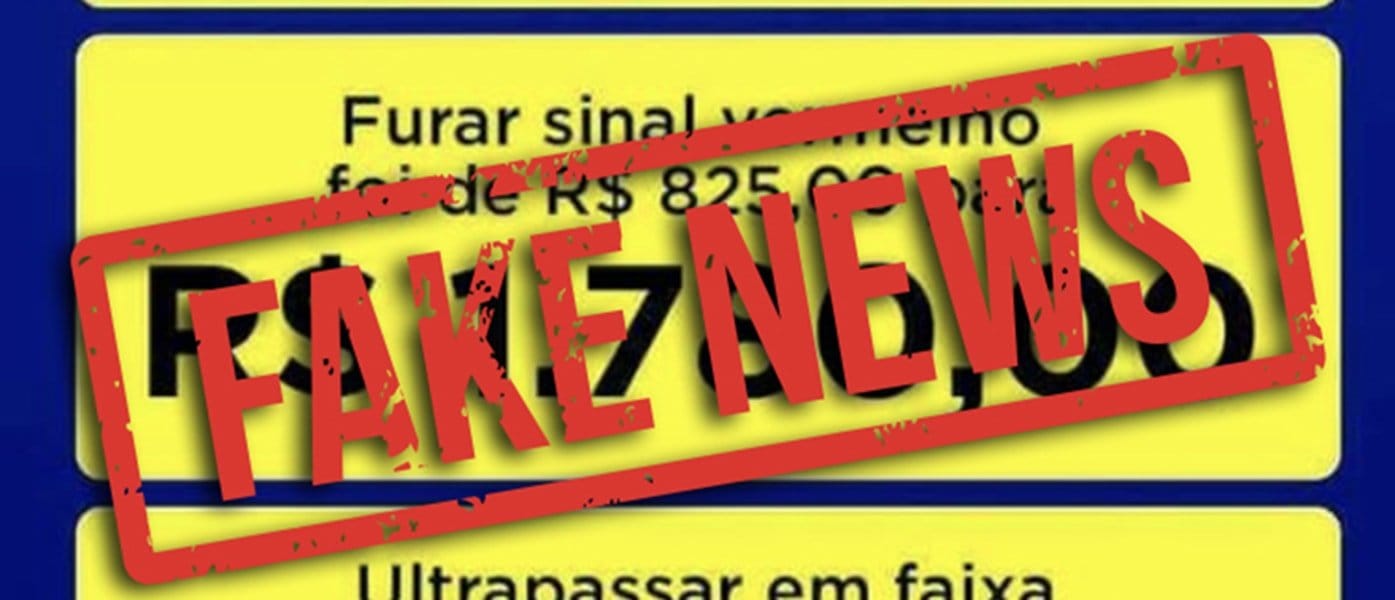 Novo valor de multas? Não caia em fake news - Portal do Trânsito ...